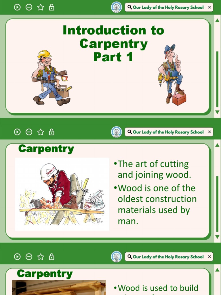 Introduction To Carpentry Part 1 | PDF