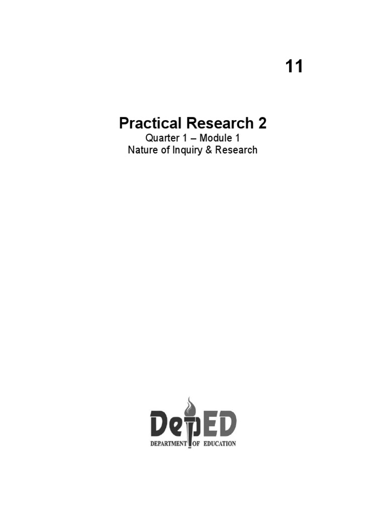 Module 1 - Nature of Inquiry and Research | PDF | Statistics | Experiment