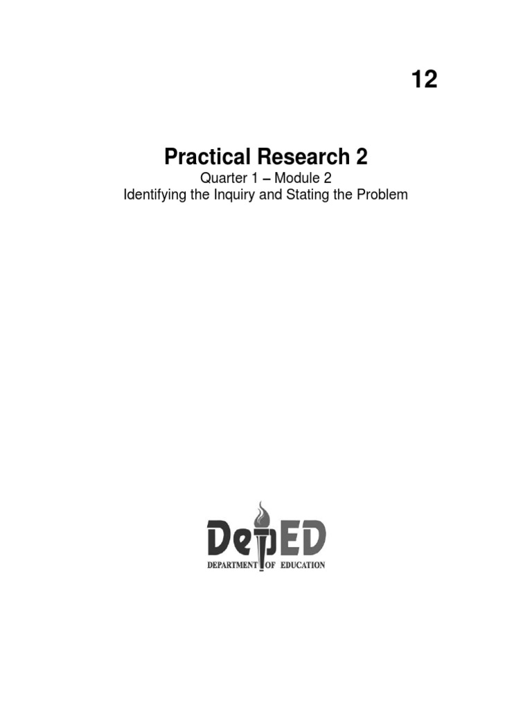 Module 2 - Identifying The Inquiry and Stating The Problem | PDF ...