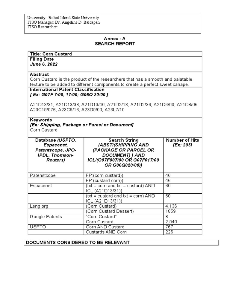 Patent Search Report | PDF | Social Information Processing | Property Law