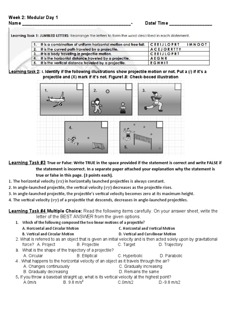Week 2 Science Class | PDF | Flight | Motion (Physics)