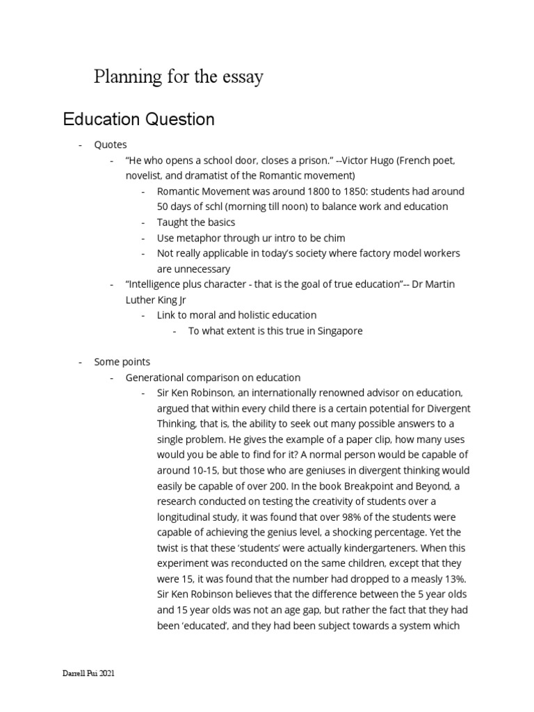 Essay Outlines | PDF | Innovation | Creativity