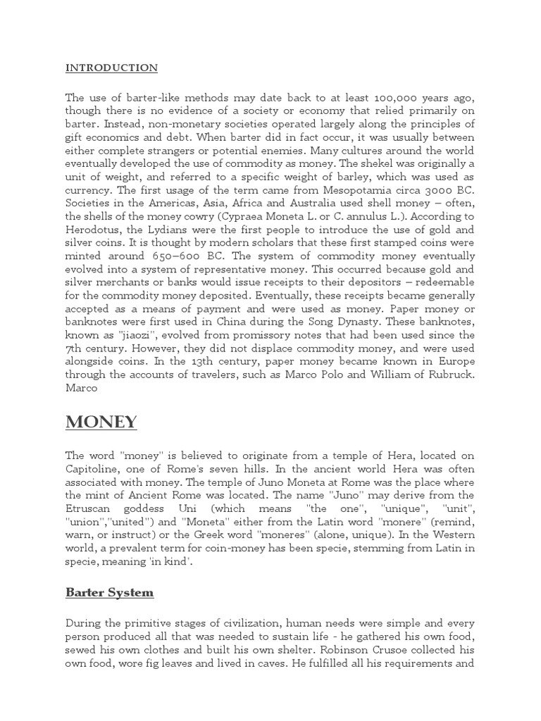 Unit 4 - Economics-I (Ballb III Semester) | PDF | Deflation | Money