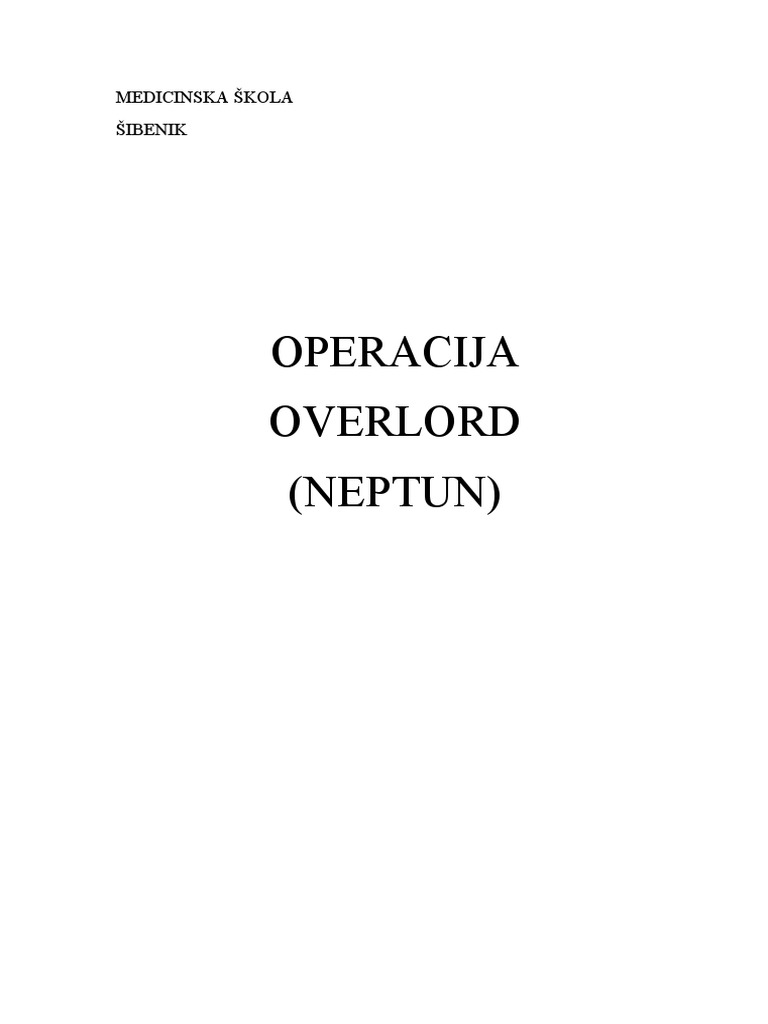 Operacija Overlord Neptun | PDF