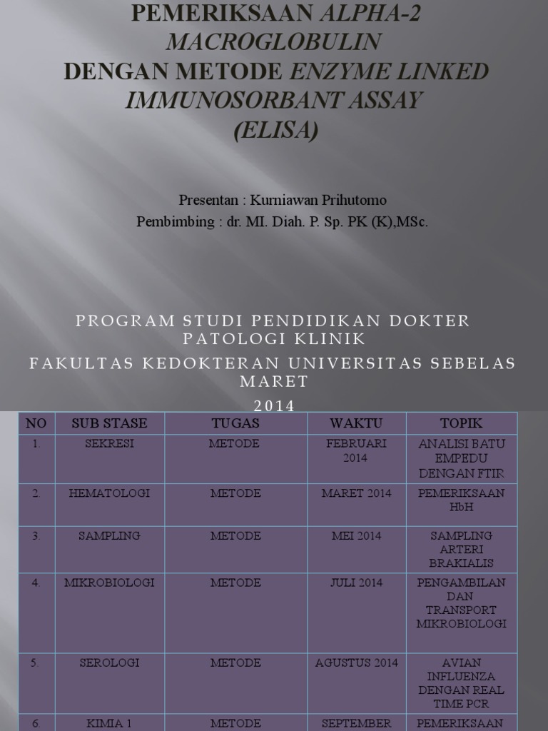 Alpha 2 Makroglobulin | PDF