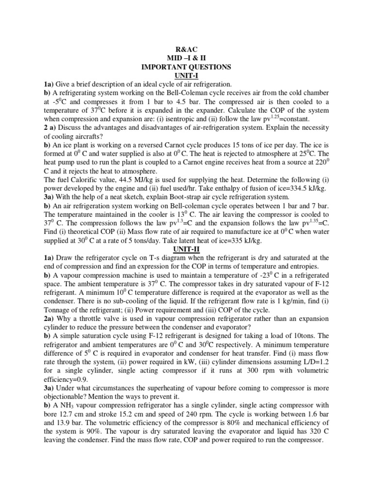 R&a.c Mid-I & II Imp | PDF