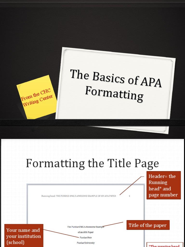 Apa Formatting | PDF | Citation | Bracket