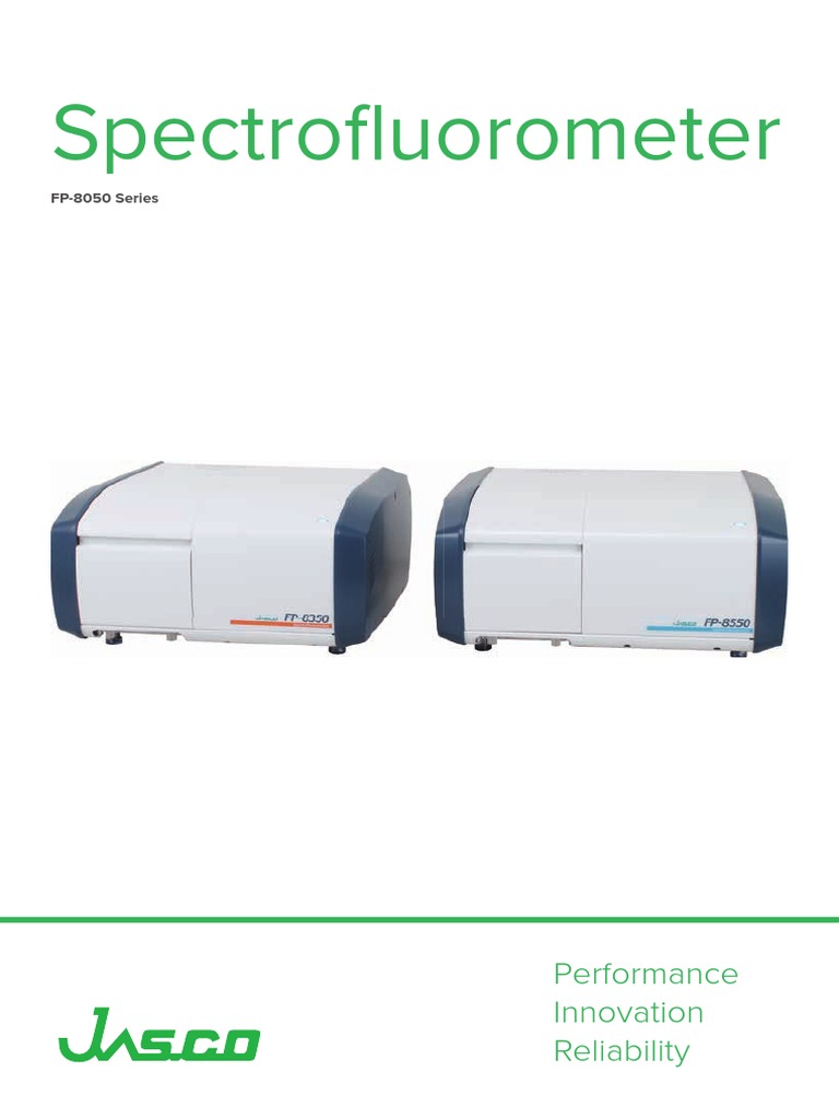 Jasco FP-8050 | PDF | Raman Spectroscopy | Fluorescence