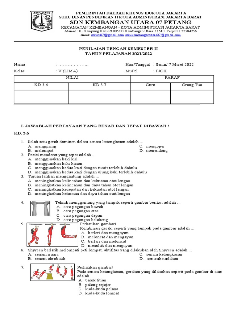 PTS Genap Kelas 5 | PDF