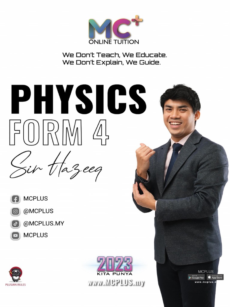 Form 4 Physics MR Ameerul Hazeeq 27.02.2023 | PDF | Momentum | Inertia