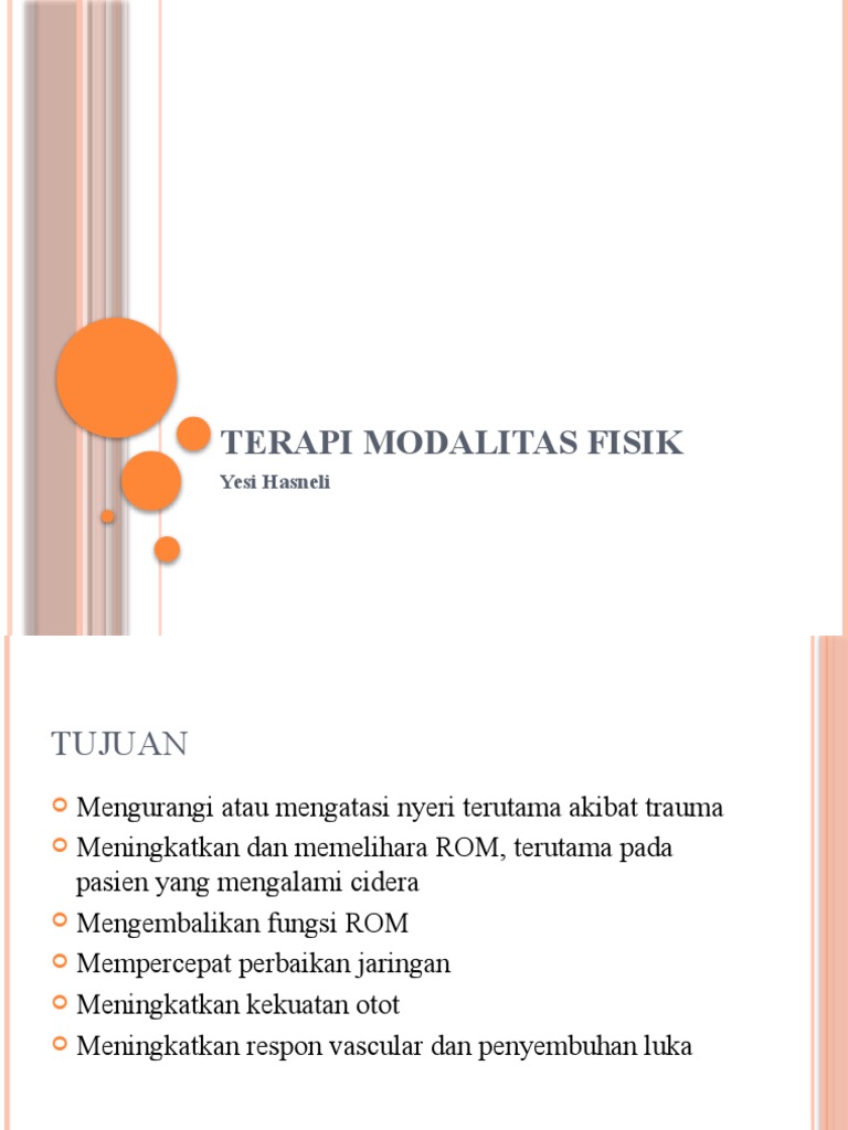 KP 3 Terapi Modalitas Fisik | PDF
