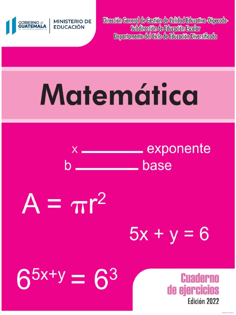 Cuadernillo Matemática 2022 | PDF