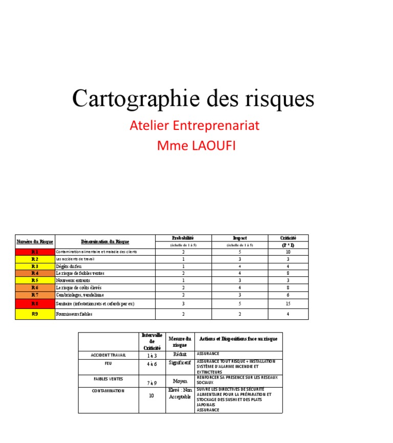 Cartographie Des Risques | PDF | Sécurité