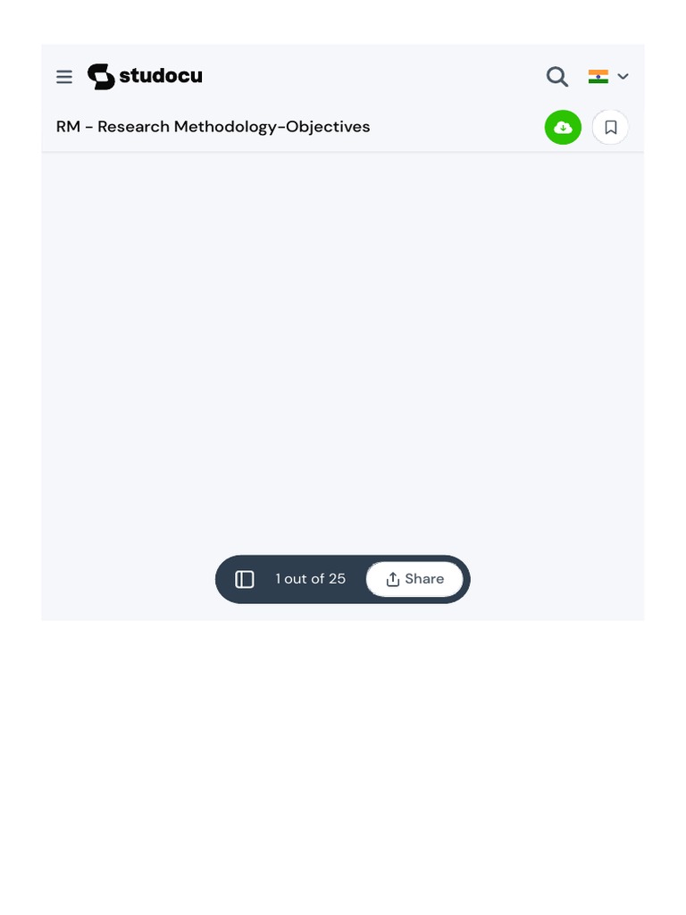 Research Methodology Objectives Guide | PDF