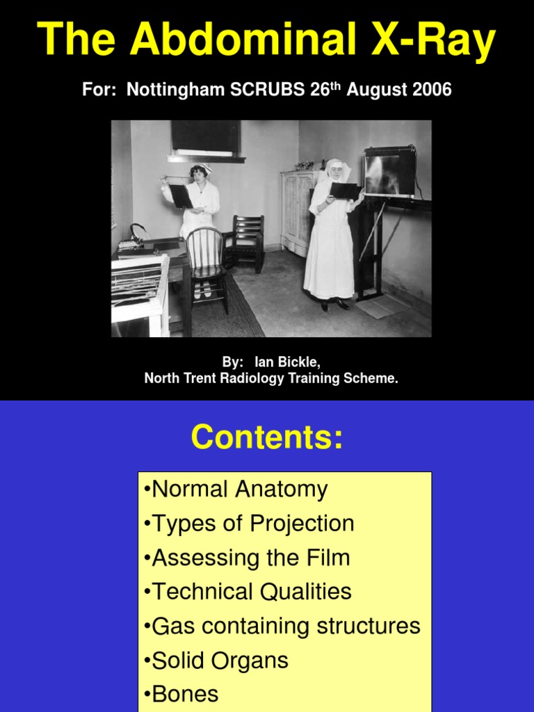 AXR Presentation | PDF | Medical Imaging | Radiology