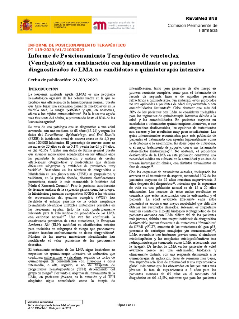Venclyxto Venetoclax | PDF | Medicina CLINICA | Medicina