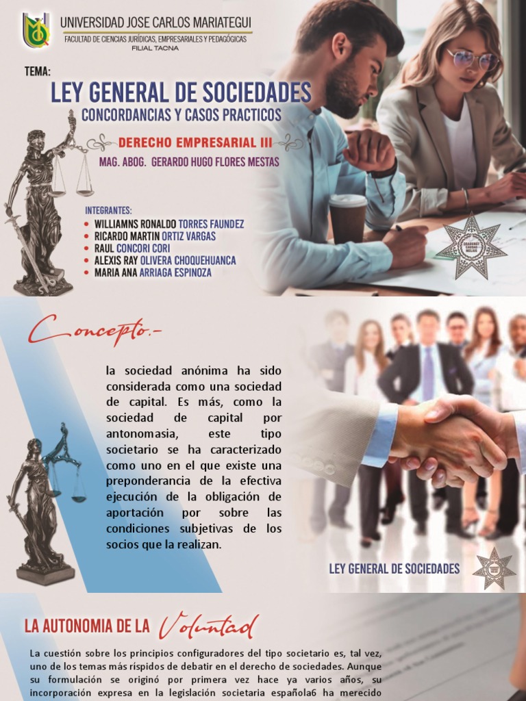 Ley General de Sociedades | PDF | Sociedad | Dividendo