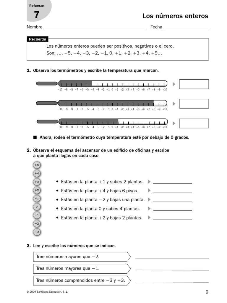 Fichas Repaso Mate T9 y T13 | PDF | Entero