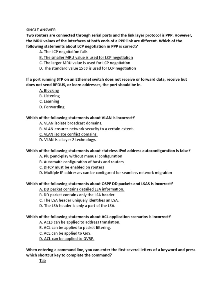 Answer Final Exam | PDF | Router (Computing) | Computer Network