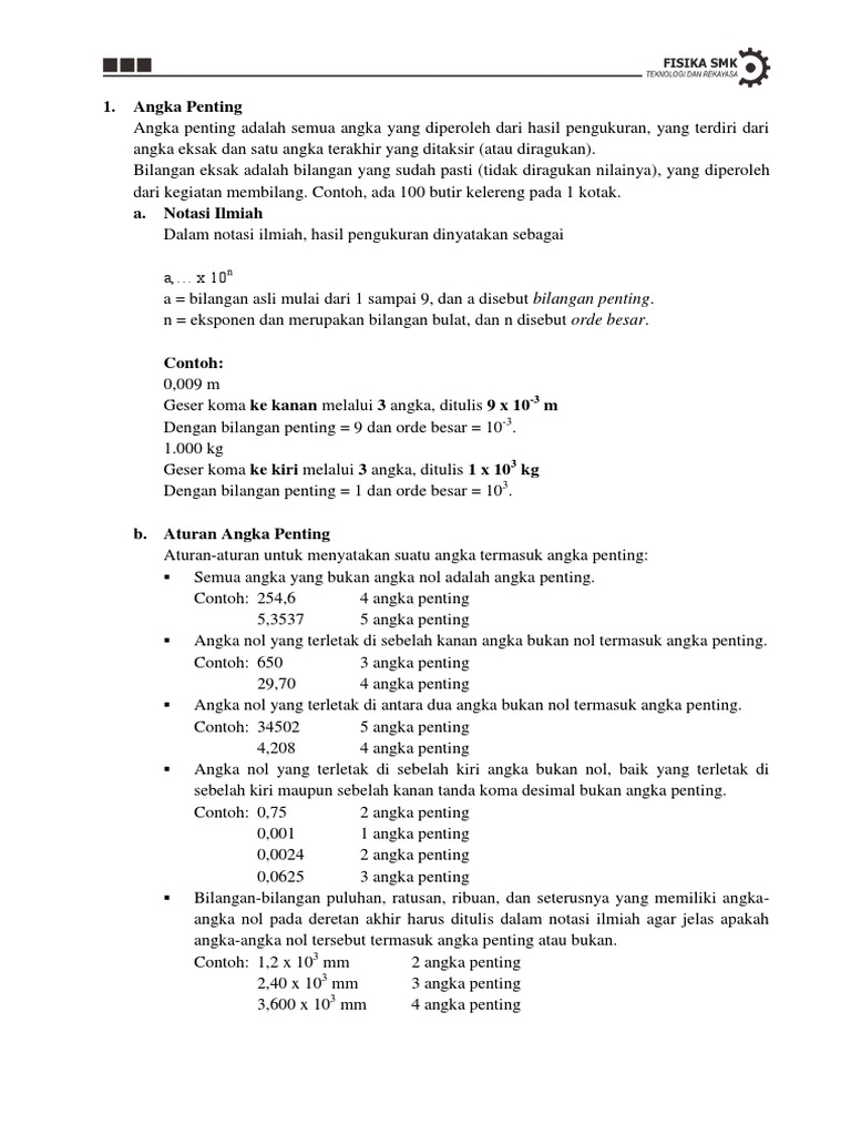 Angka Penting | PDF | Metode & Bahan Ajar