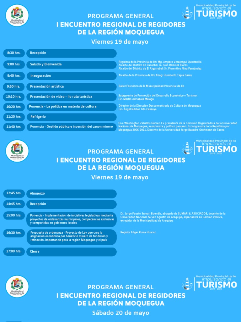 Programa Encuentro de Regidores | PDF | Gobierno