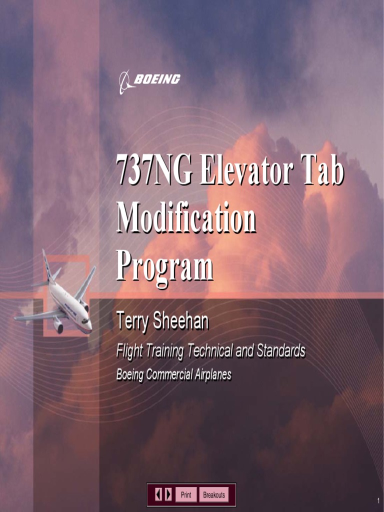 737 Elevator Tab Modification Program | PDF | Elevator | Airplane