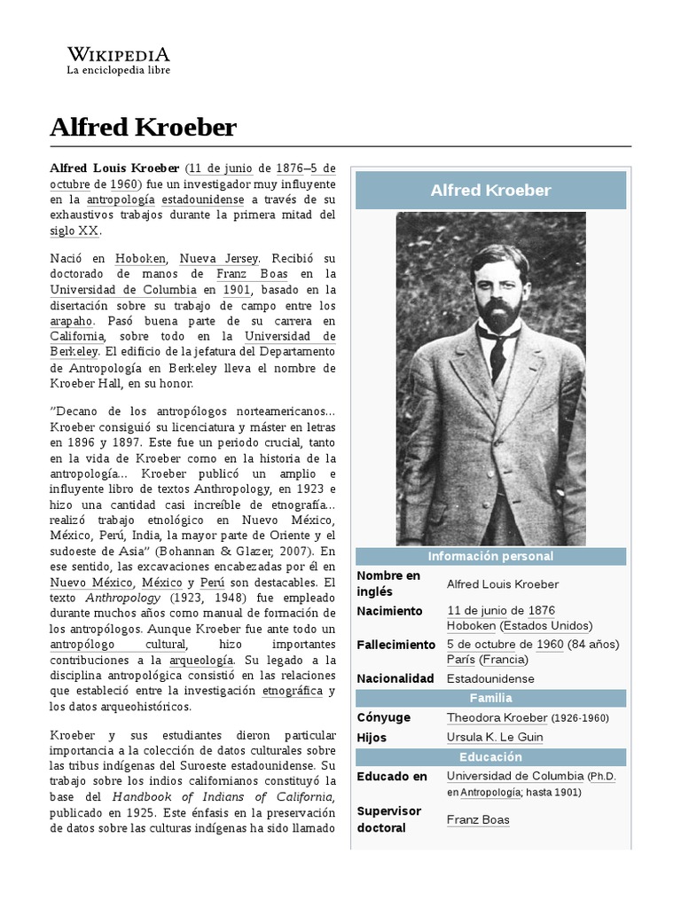 Alfred Kroeber | PDF | Science