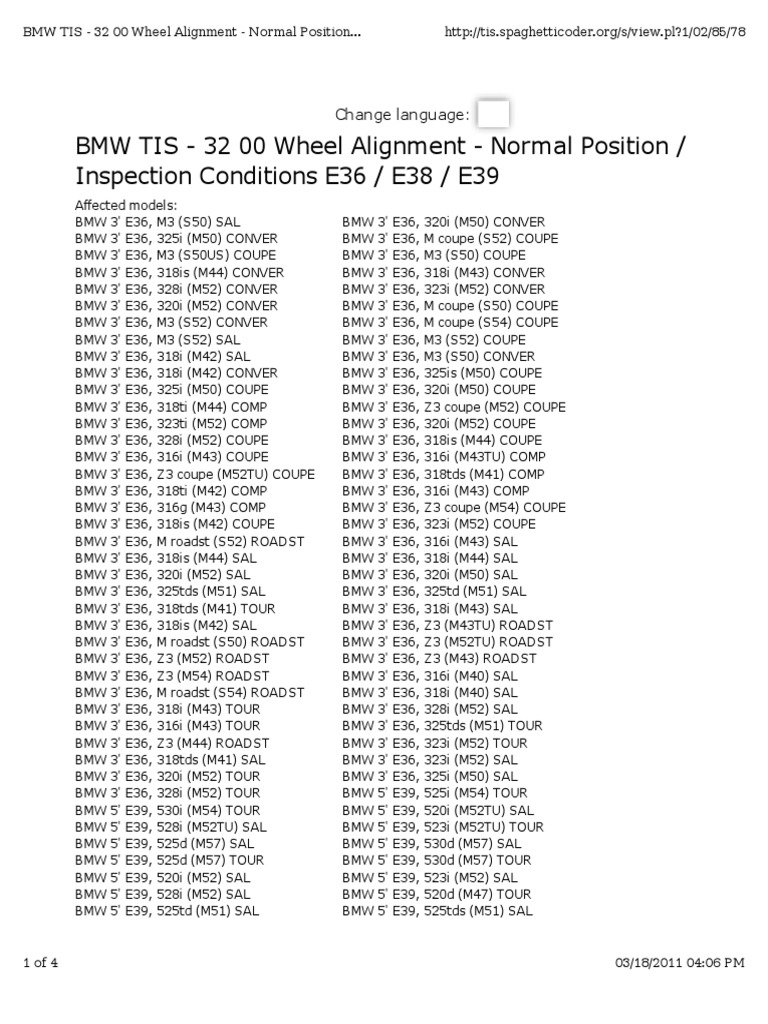 BMW Normal TIS | PDF | Luxury Brands | Sedans