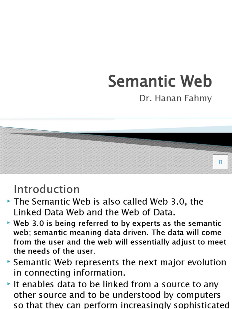 05 - Semantic Web Introduction | PDF | Semantic Web | Resource ... 05 - Semantic Web Introduction | PDF | Semantic Web | Resource ...