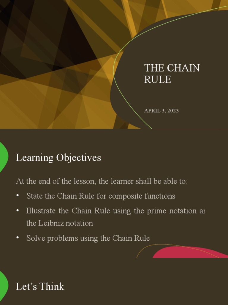 The Chain Rule | PDF