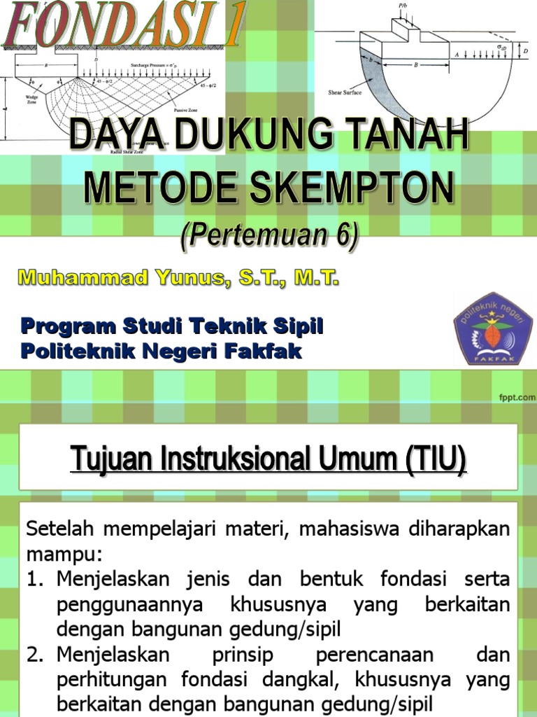 Analisis Daya Dukung Fondasi Sipil | PDF | Sains & Matematika ...