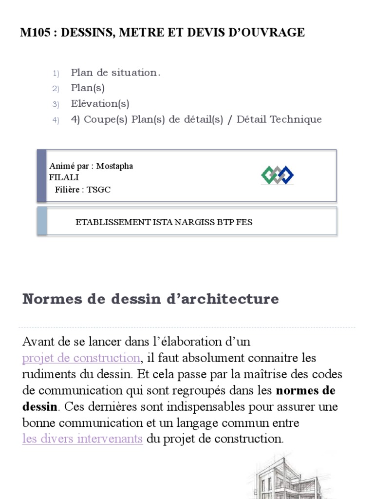 Seance 01 | PDF | Fondation (construction) | Escaliers