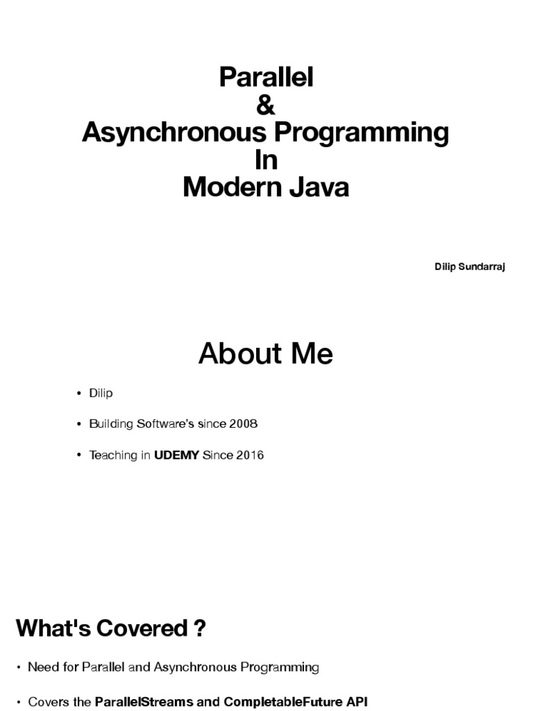 Parallel Asynchronous Programming Java | PDF | Parallel Computing ... Parallel Asynchronous Programming Java | PDF | Parallel Computing ...