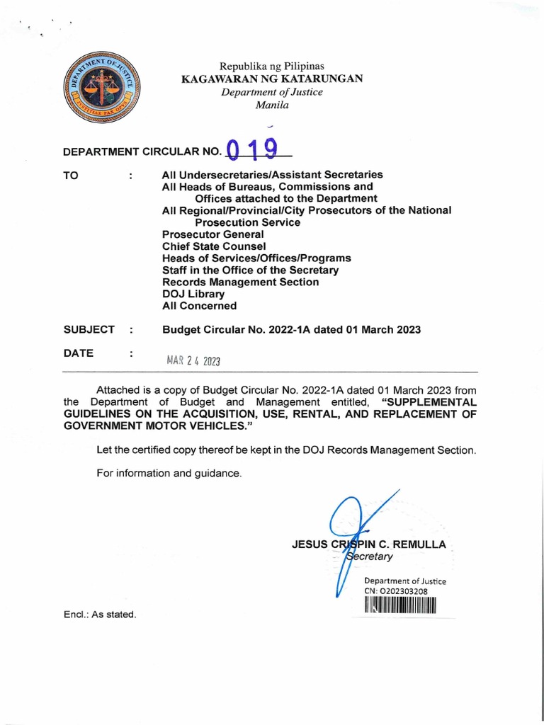 Guidelines for Government Vehicle Use | PDF | Trunk (Car) | Motor Vehicle