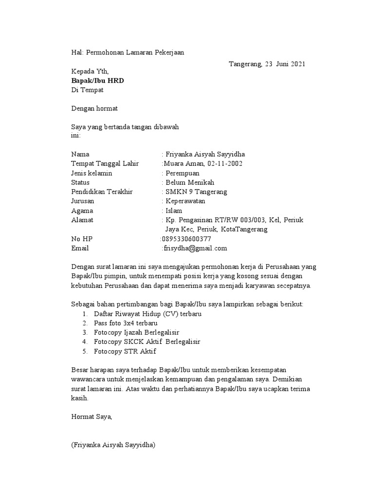 CV Aisyah | PDF | Karier & Perkembangan