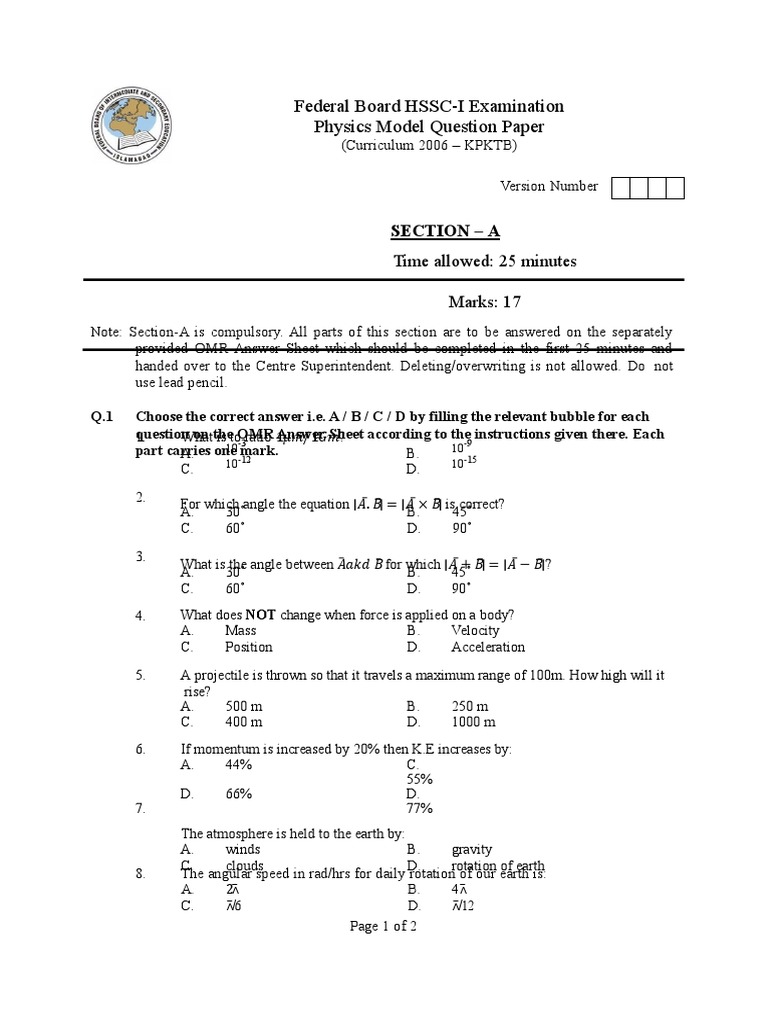 Physics HSSC-I According To KPK Book | PDF | Waves | Polarization (Waves)