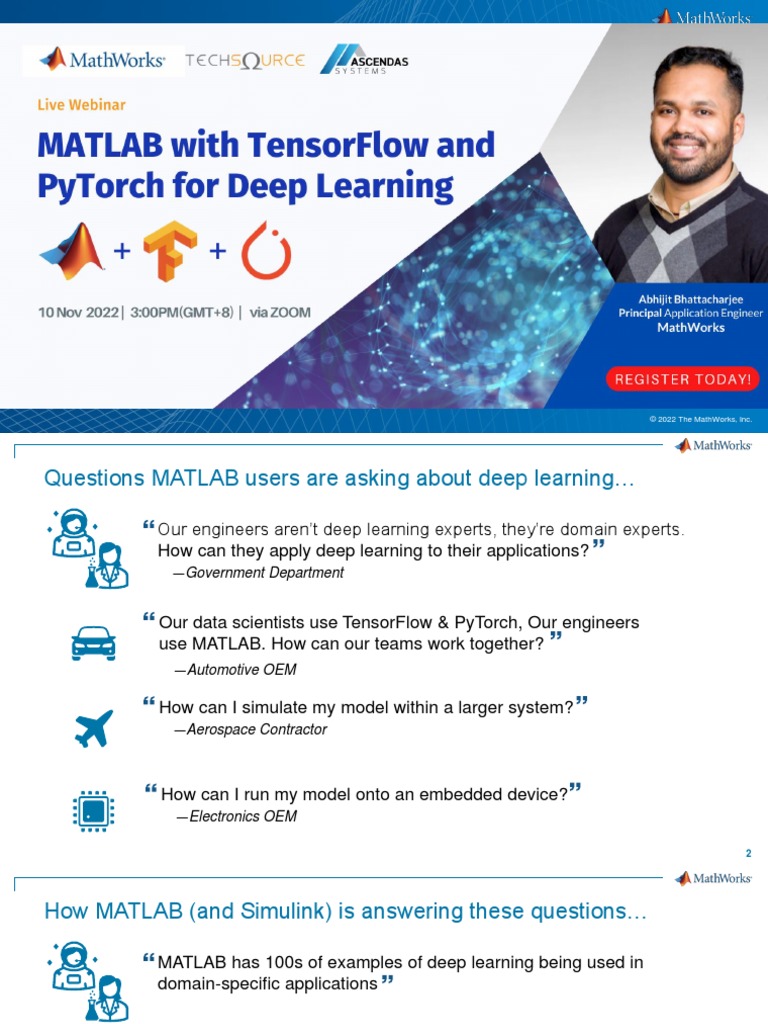 Matlab With Tensorflow And Pytorch Techsource Pdf Matlab Deep Learning