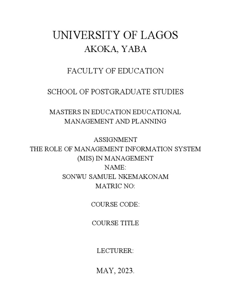 Real Role of Mis | PDF | Management Information System | Information