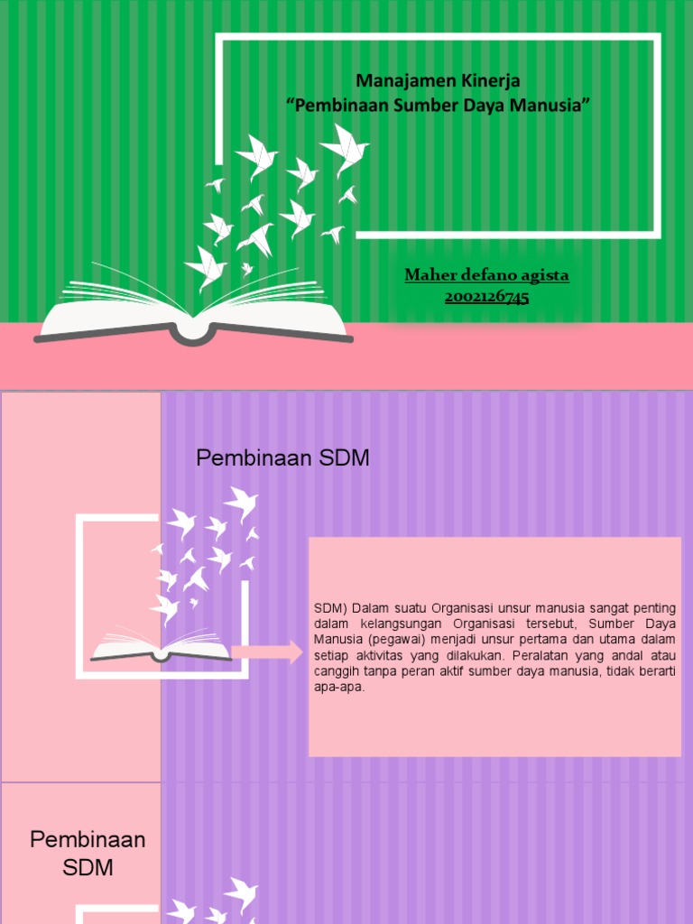 Manajamen Kinerja "Pembinaan Sumber Daya Manusia": Maher Defano Agista ...