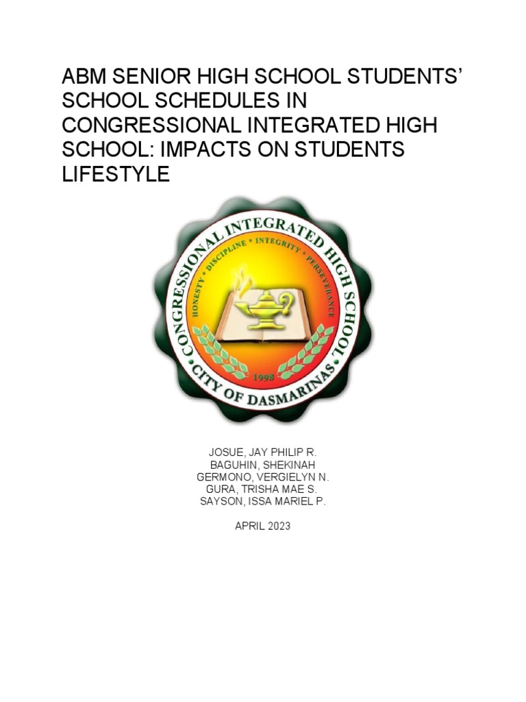 Abm Senior High School Students | PDF | Qualitative Research | Methodology