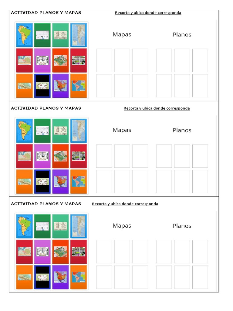 Actividad Planos y Mapas Sociales | PDF