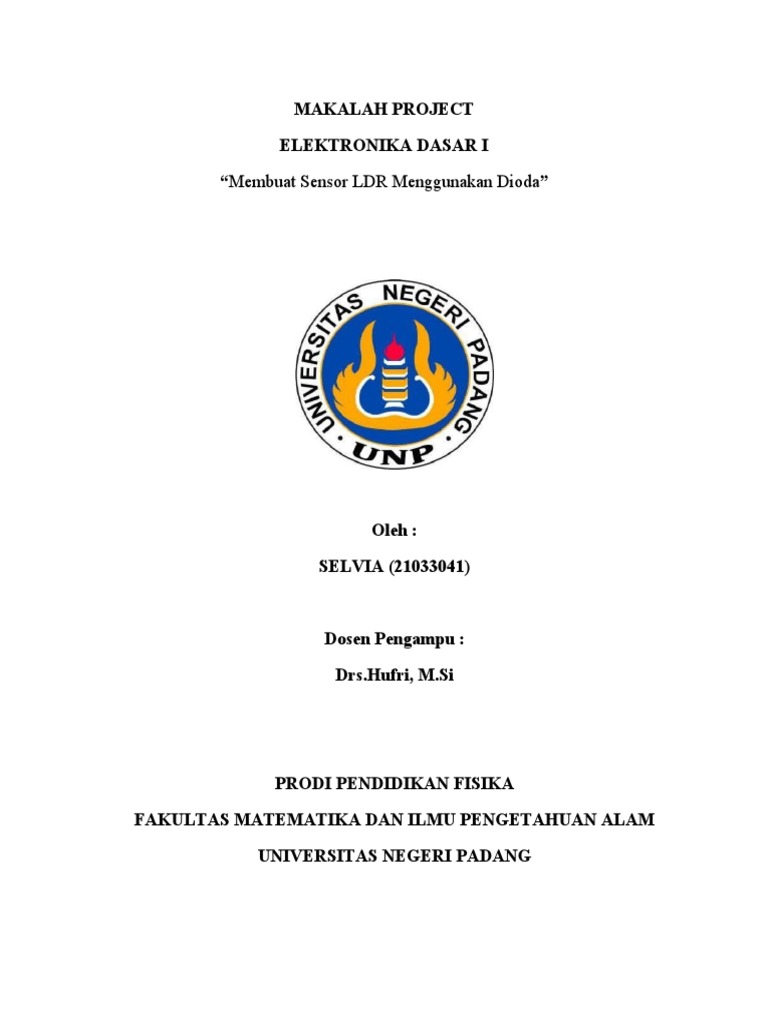 Project Eldas Selvia 21033041 | PDF
