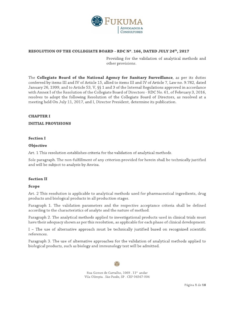 RDC 166 English | PDF