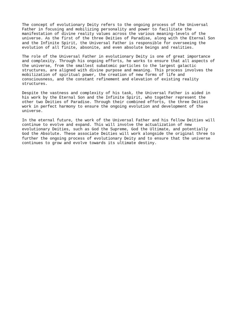 Understanding Evolutionary Deity Concepts | PDF