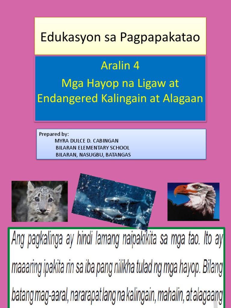 Esp Aralin 4 Quarter 4 Pdf