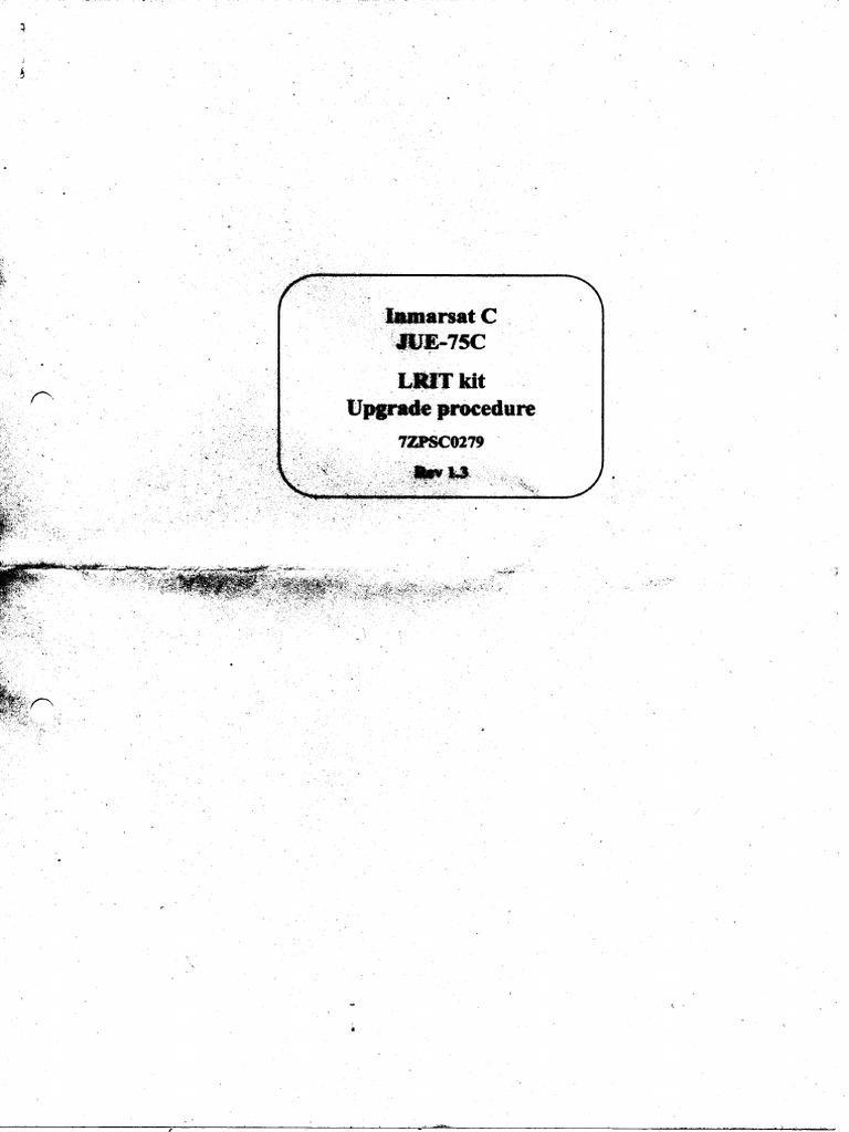 Jue-75c Lrit Upgrade | PDF