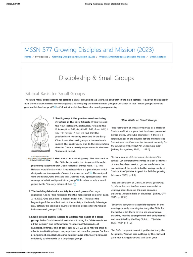 Small Groups | PDF | Prayer | Jesus