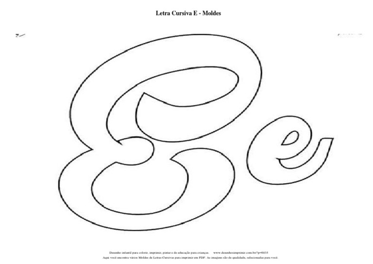 Moldes de Letras Cursivas para Crianças | PDF | Autoajuda