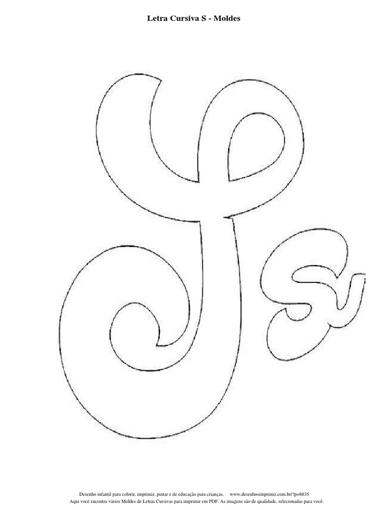 Moldes De Letras Cursivas Para Imprimir Letra Cursiva J PDF, 53% OFF