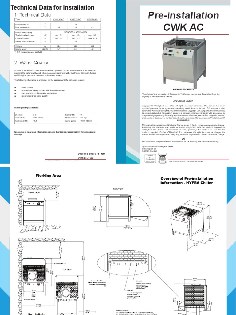 (XRF) AXIOS 荧光仪配套用冷却机CWK-70AC预安装文件 | PDF